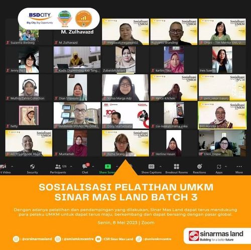 Dorong Ekonomi Kerakyatan, Sinar Mas Land Gelar Pelatihan UMKM Lagi